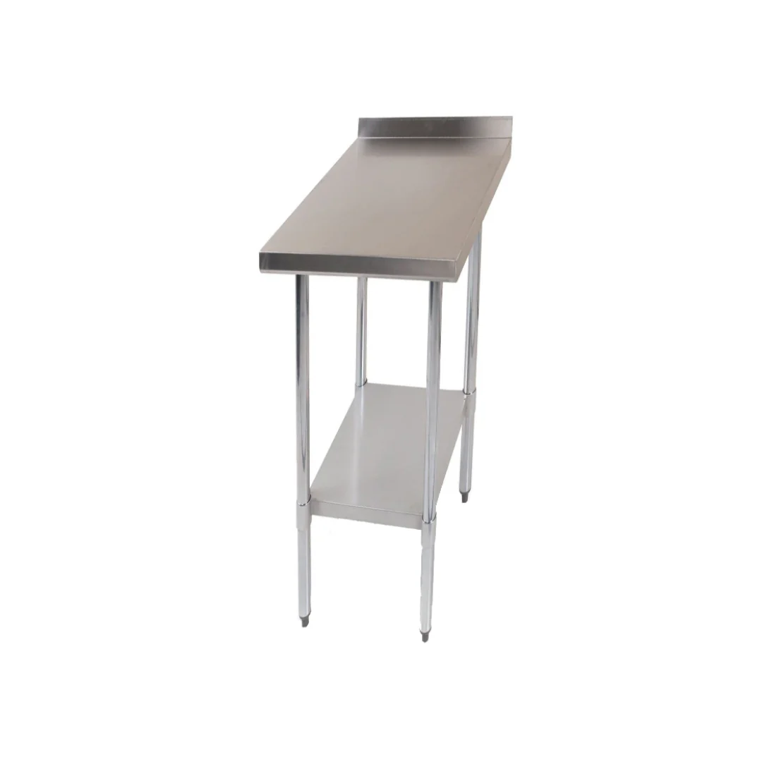 Stainless Steel Table with Backsplash - 300mm - Universal Catering