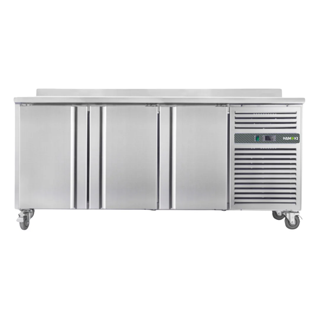 3 Door Refrigerated Counter with Backsplash - 418L (GN3200TN ...