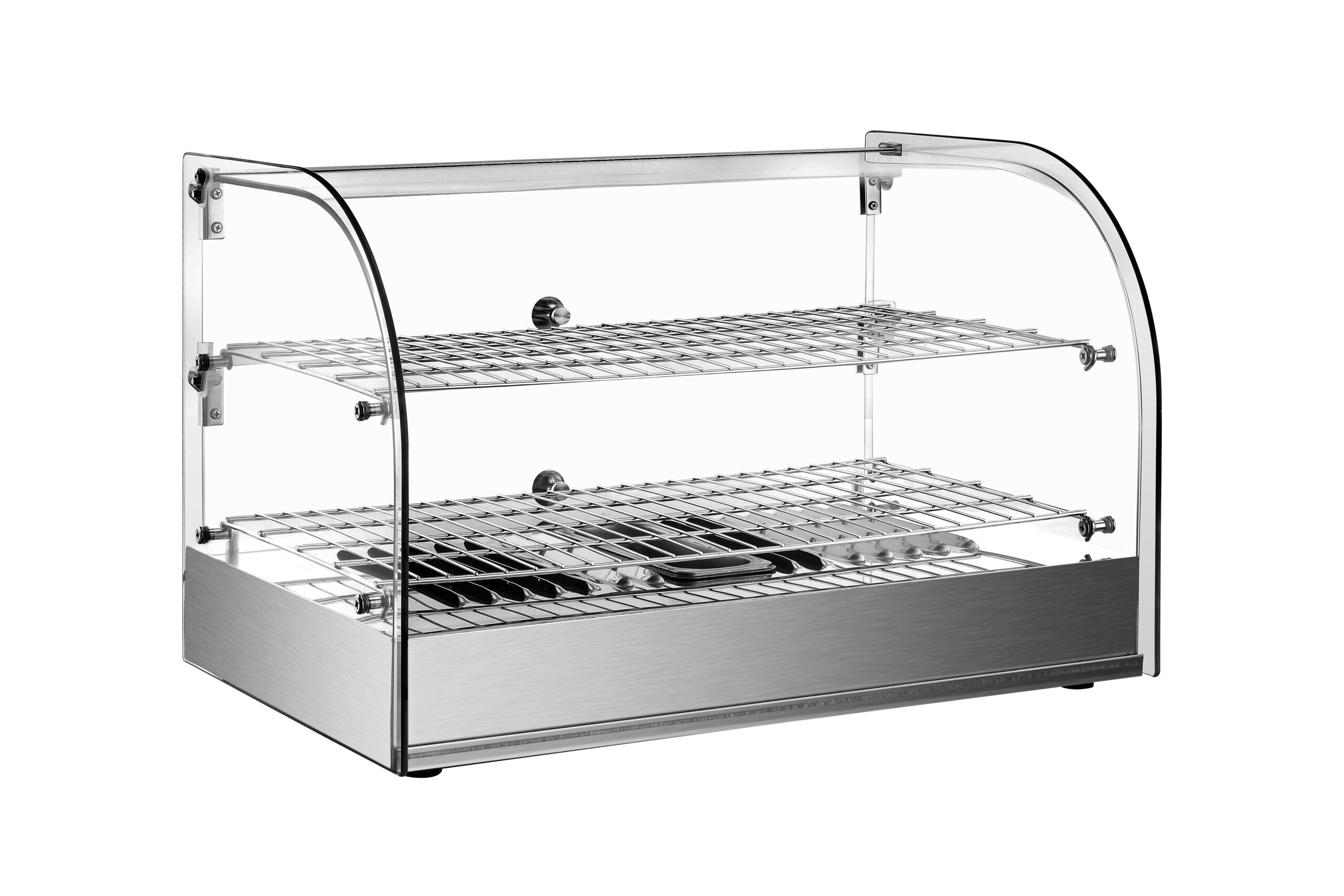 Double Shelf Counter Heated Display – Curved - Universal Catering